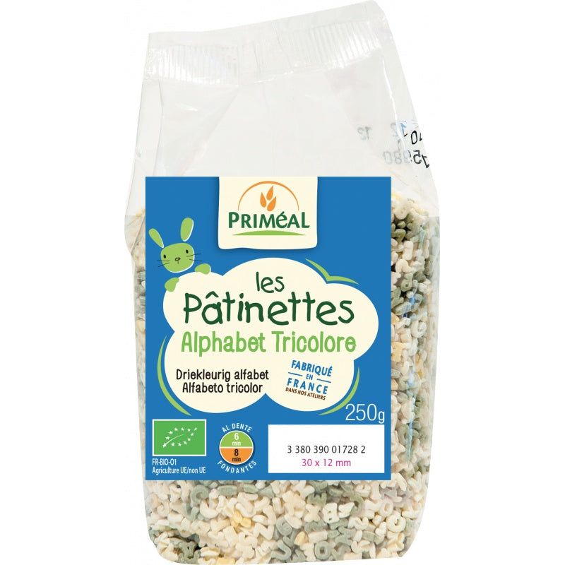 PATES ALPHABET TRICOLORES – SOLIDRIVE